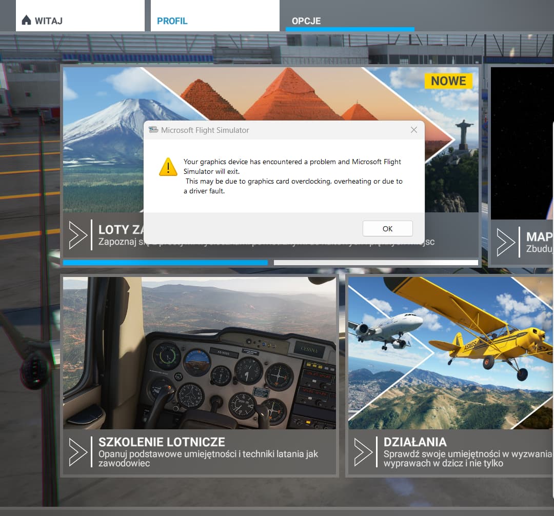 Warning: Your graphics device has encountered a problem - Page 43 - Install, Performance ...