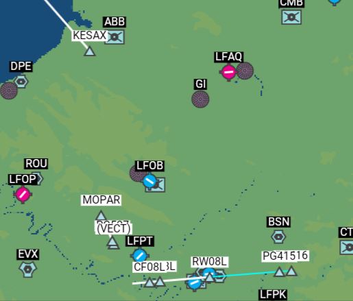 Flight plan wih ILS approach - Aviation, Navigation, Communication ...