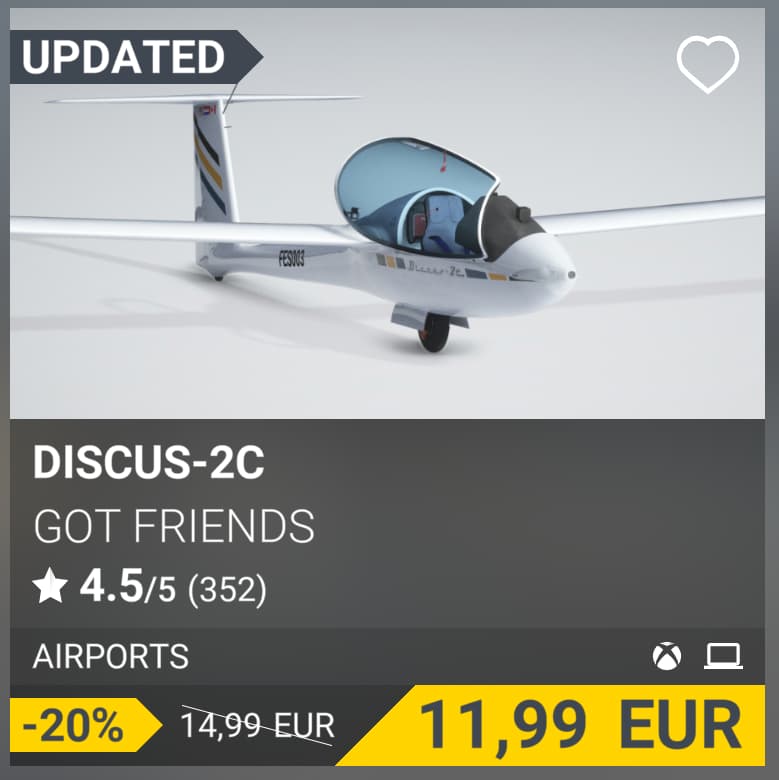 [RELEASED] Discus-2c | Got Friends - #697 by Lift71721 - Aircraft ...