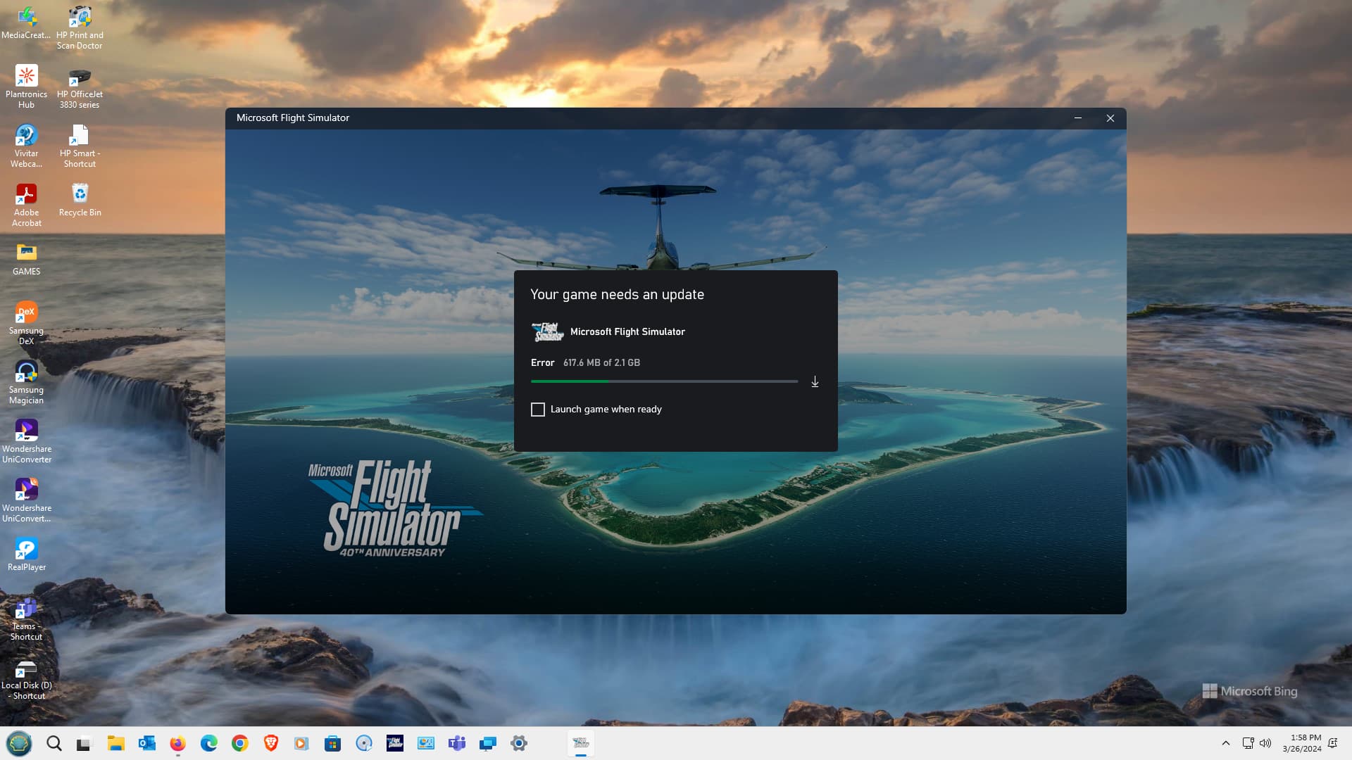 Update issue error 0x87e00010 - Install, Performance & Graphics - Microsoft Flight Simulator Forums
