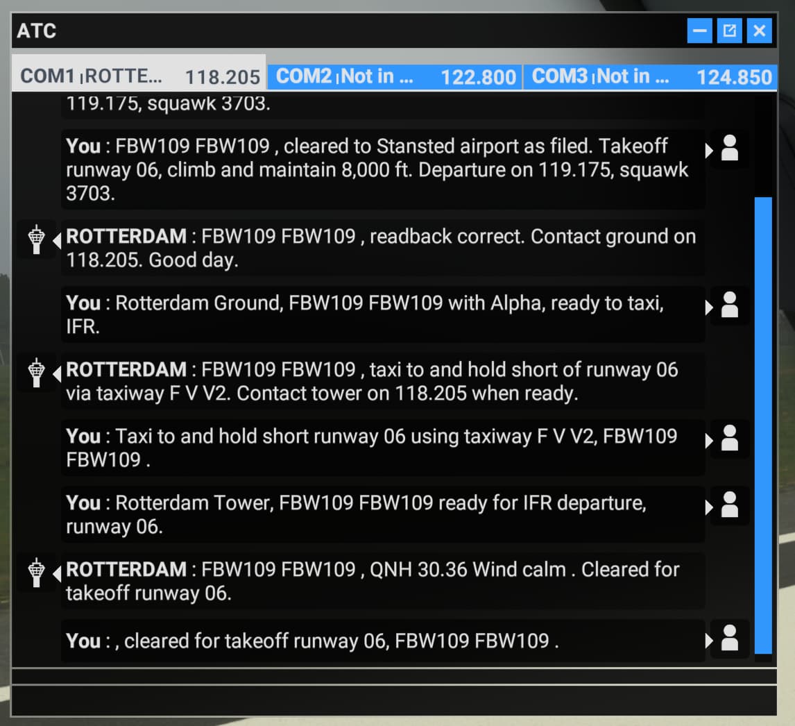 Request IFR Clearance not working - ATC, Traffic & NAVAIDs - Microsoft ...