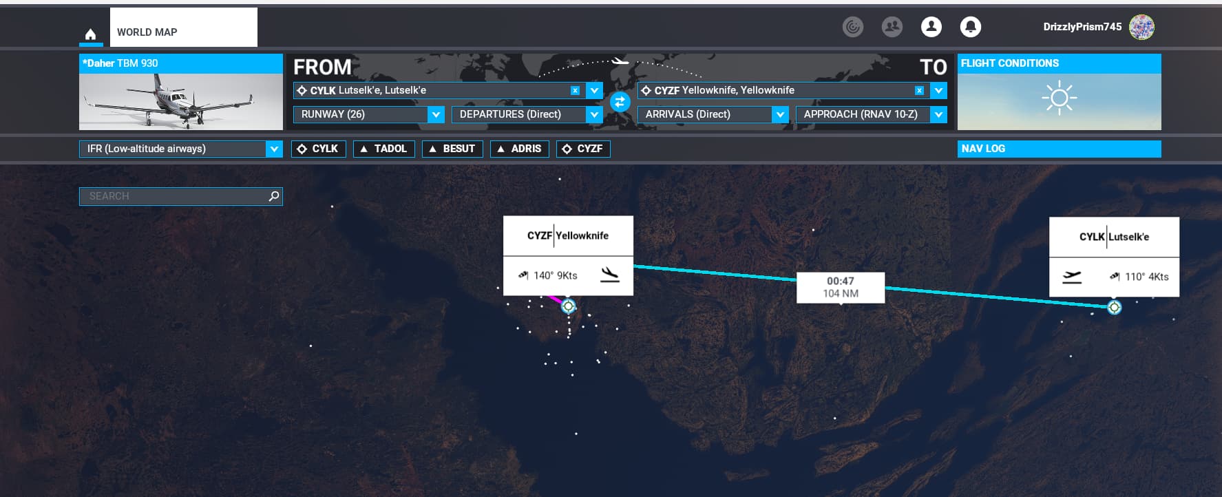MSFS Creates IFR Flightplan that can't be flown. Must Manually enter ...