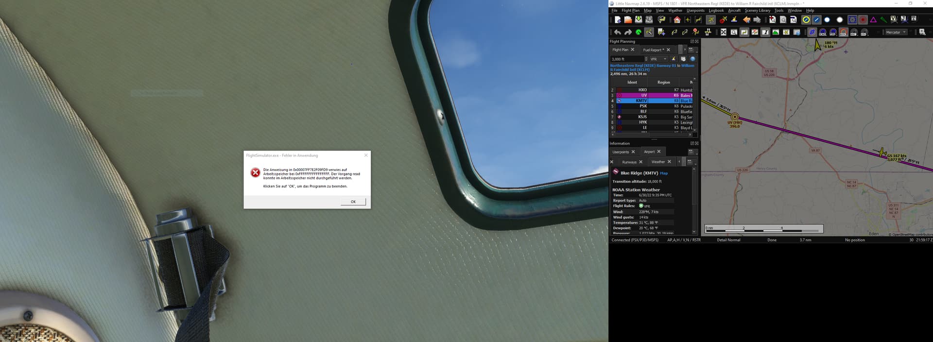 MSFS Application Error - memory could not be read - Page 41 - Resolved - Microsoft Flight ...