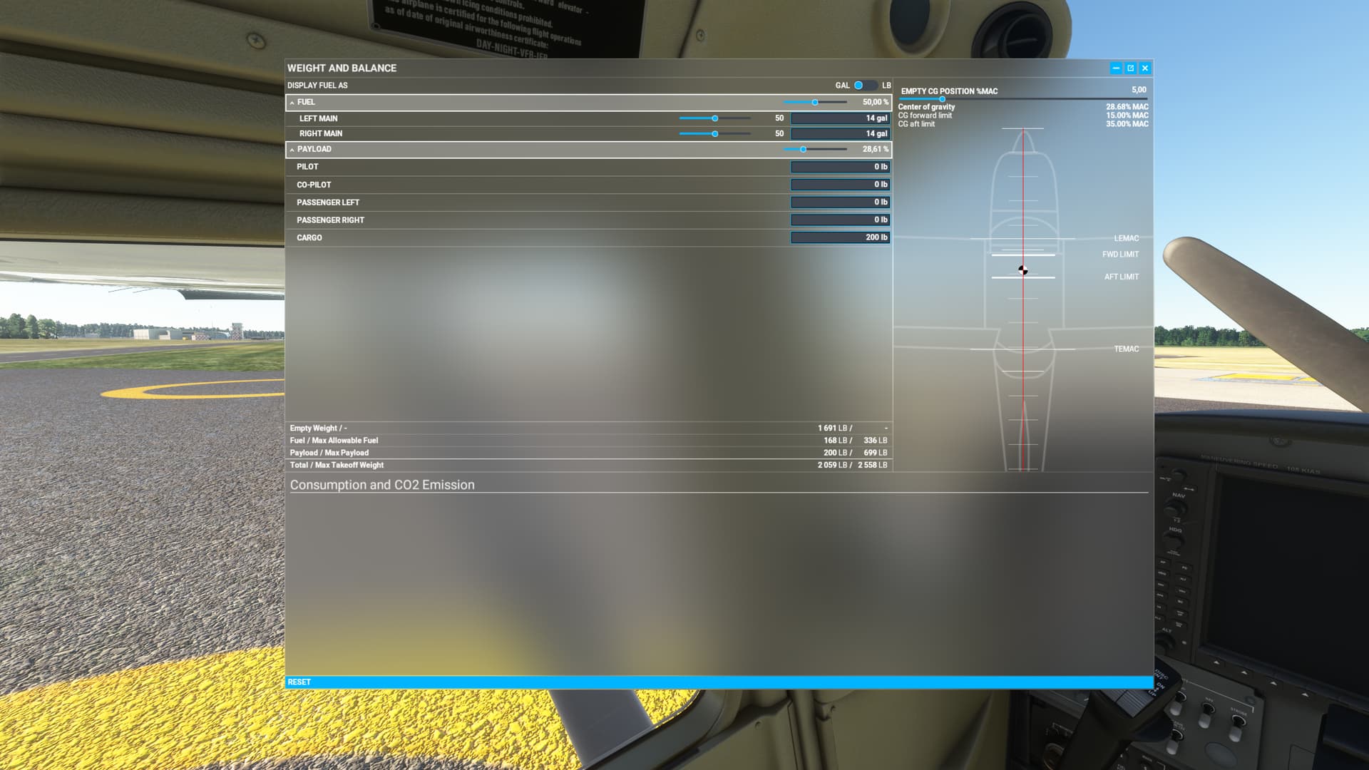 Unable to zero copilot weight in weight and balance menu - Aircraft & Systems - Microsoft Flight ...
