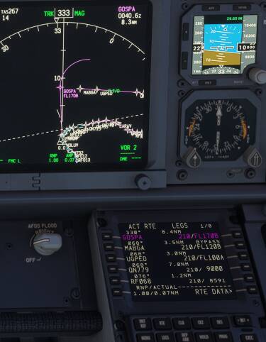 Unusual message in Nav display for PMDG B738 during RNP approach ...