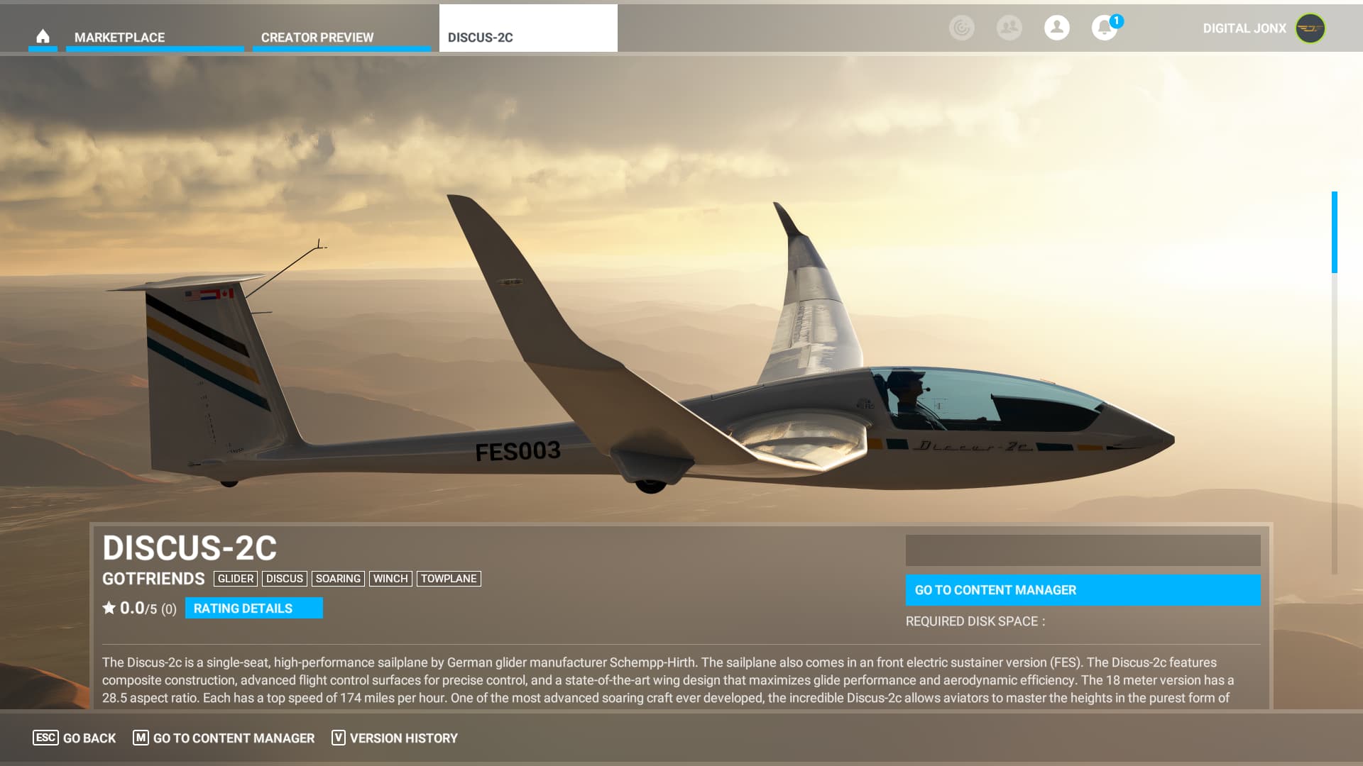 [RELEASED] Discus-2c | Got Friends - #531 by DigitalJonx - Aircraft ...