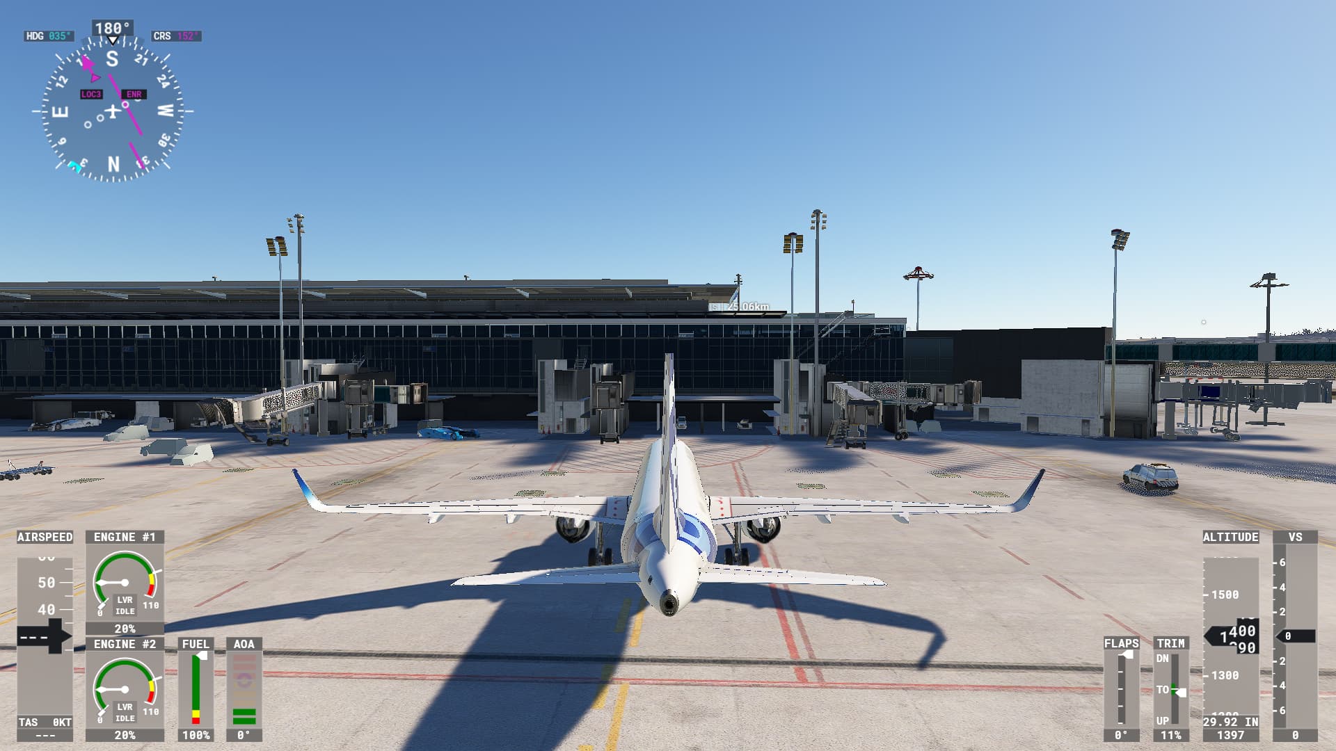 The nose wheel steering on the Airbus A320 V2 - Aircraft & Systems ...