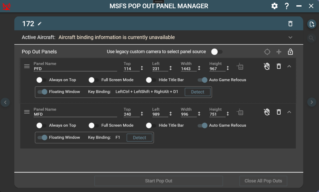 MSFS Pop Out Panel Manager (with Touch Panel Support) [v4.0.3] - #1198 ...