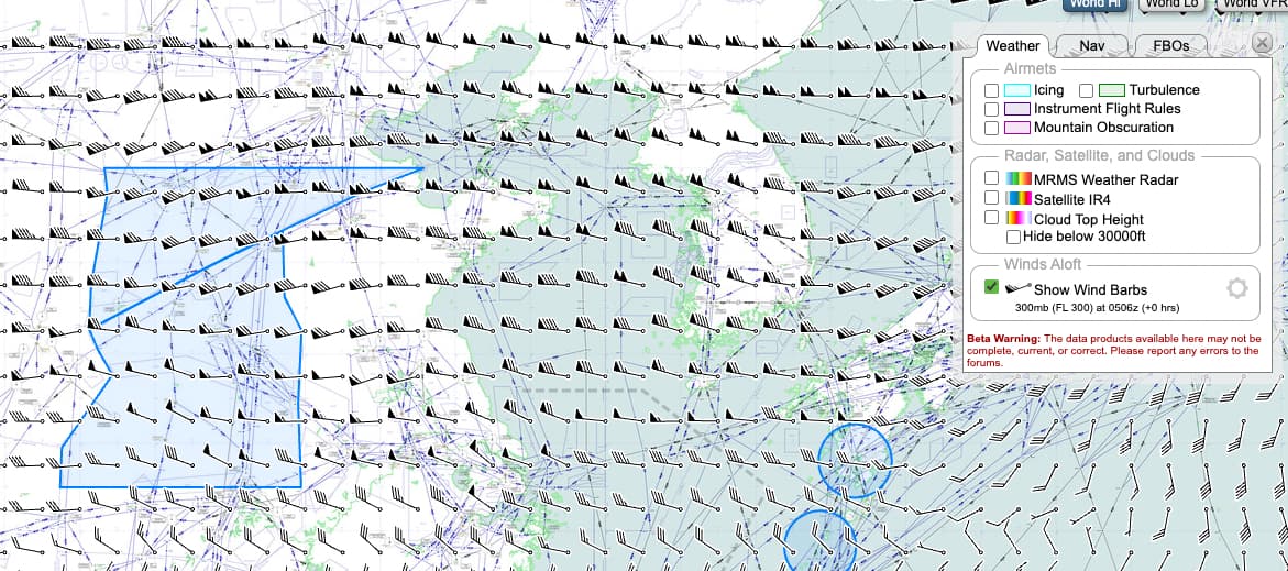 Wind aloft data where does it come from? - World Discovery - Microsoft ...