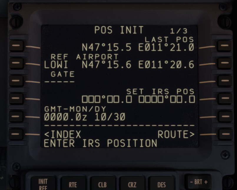PMDG 737-600 IRS problems and problems with SimBrief Flightplan ...