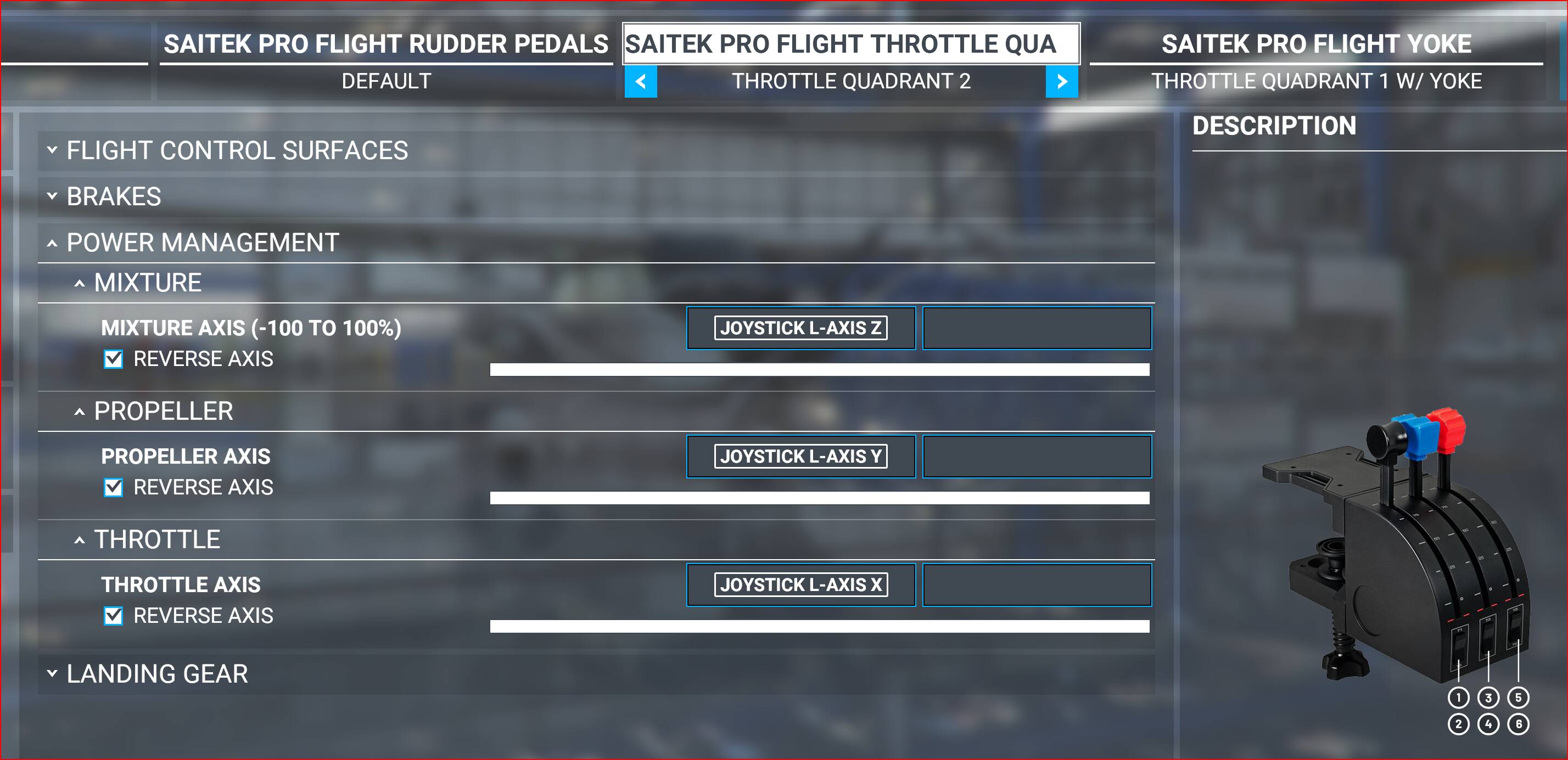 Re-assign Logi Throttle Quadrant Axis/Sliders : Prop to Throttle ...
