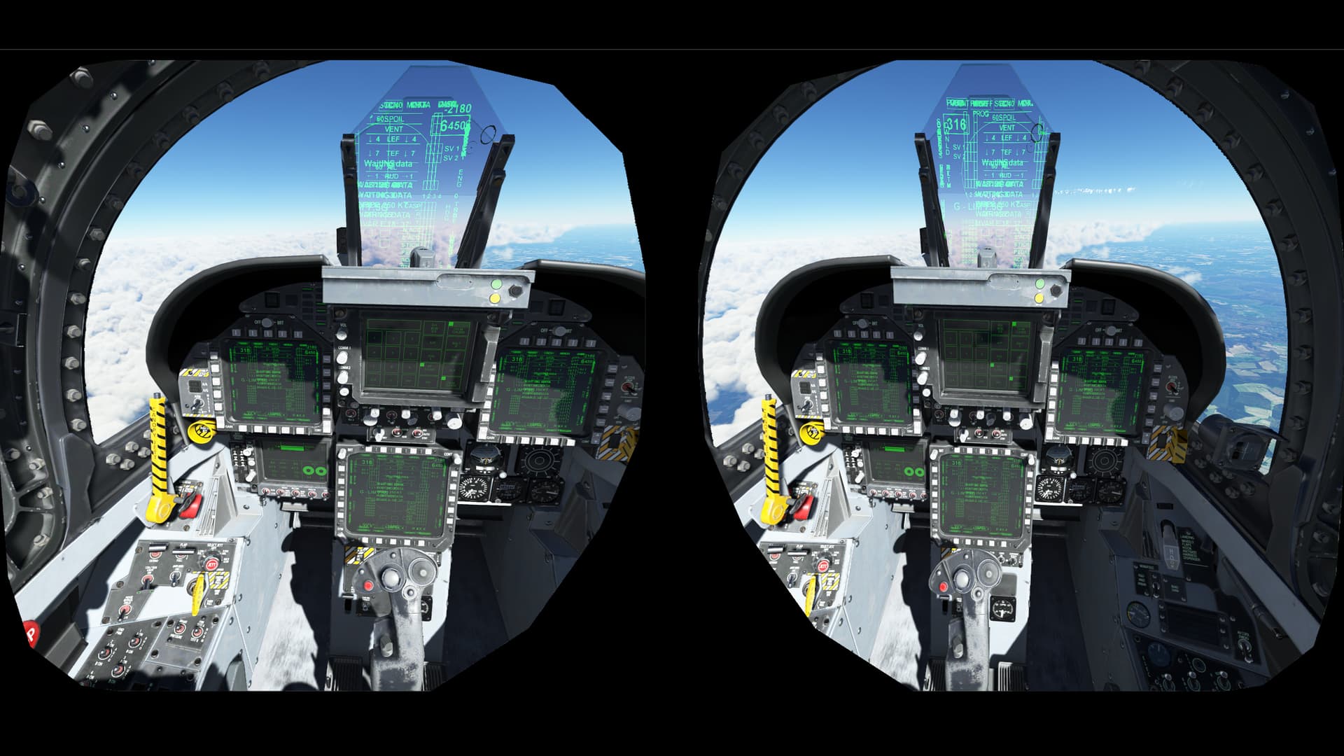 Strange display + hud on F18 hornet aftere SU9 - Virtual Reality (VR ...