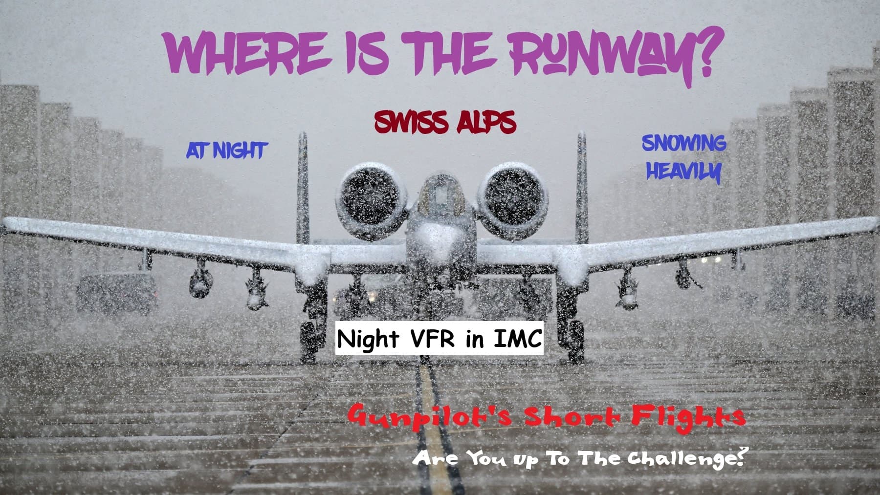 📌Swiss Alps - Night VFR in IMC Gunpilot's Short Flights - Community ...