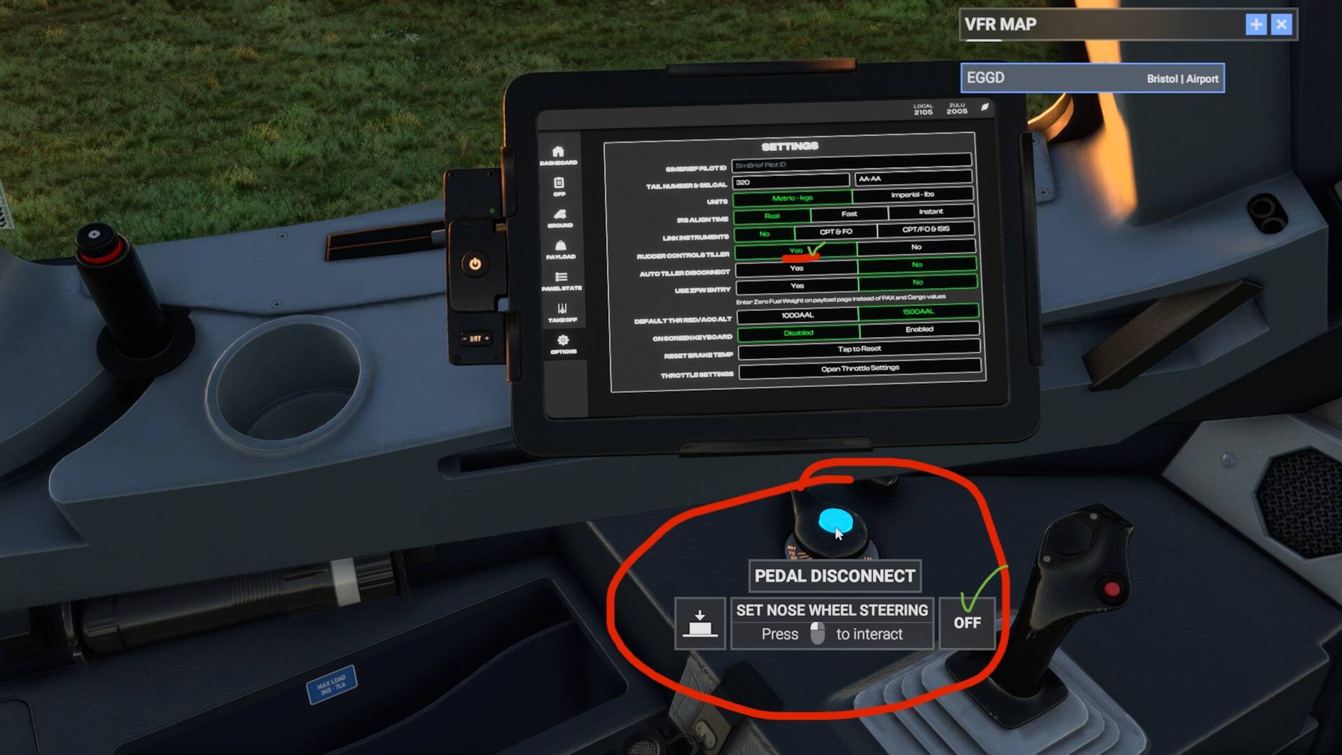 A320 neo V2 nosewheel steering reversed - Page 2 - Aircraft & Systems ...