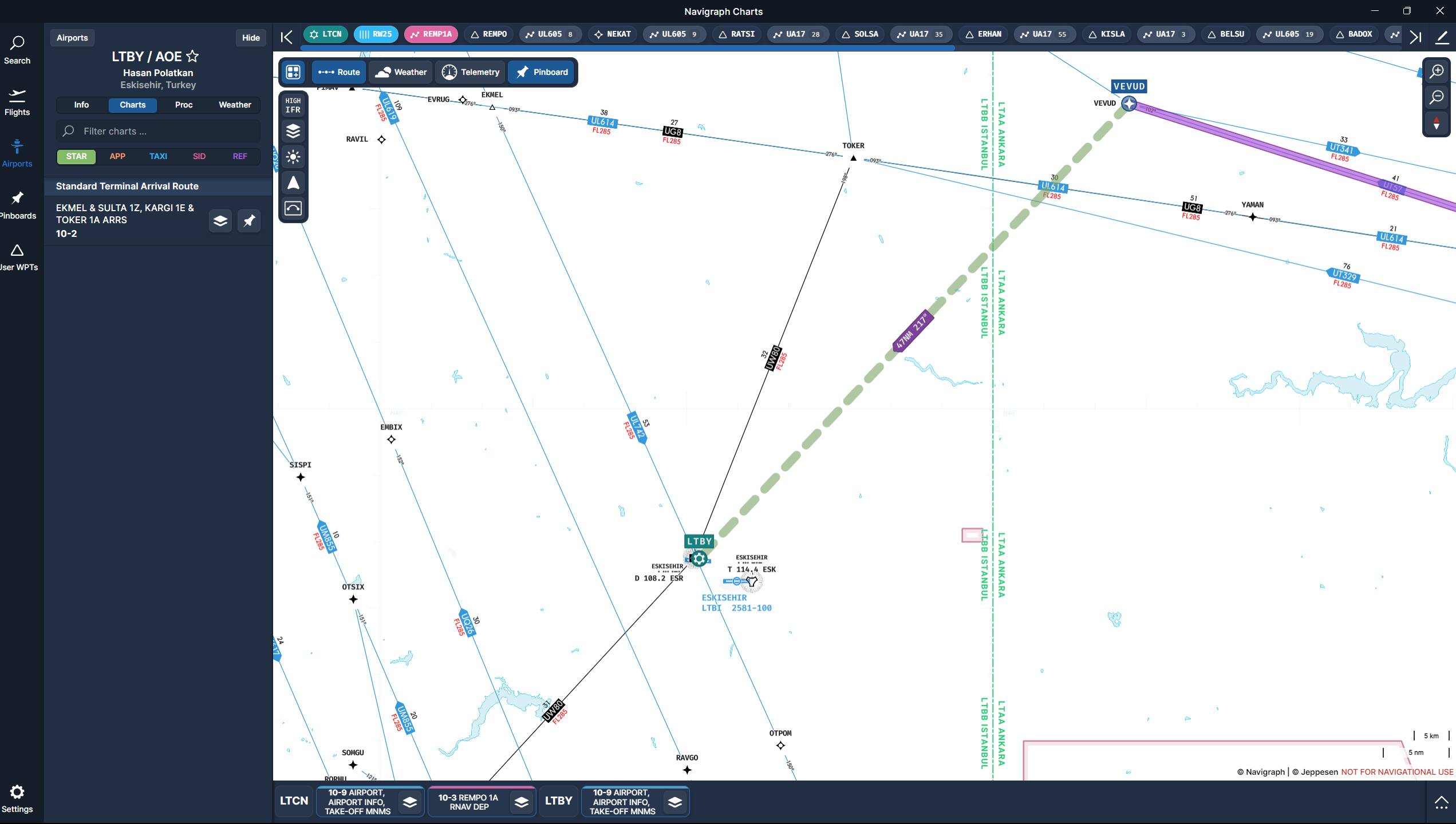 There is no STAR for Arrival Airport on the route offered by Simbrief ...