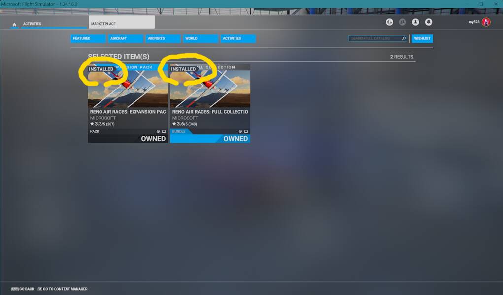 Reno showing menu.error_publishing_group - Resolved - Microsoft Flight Simulator Forums