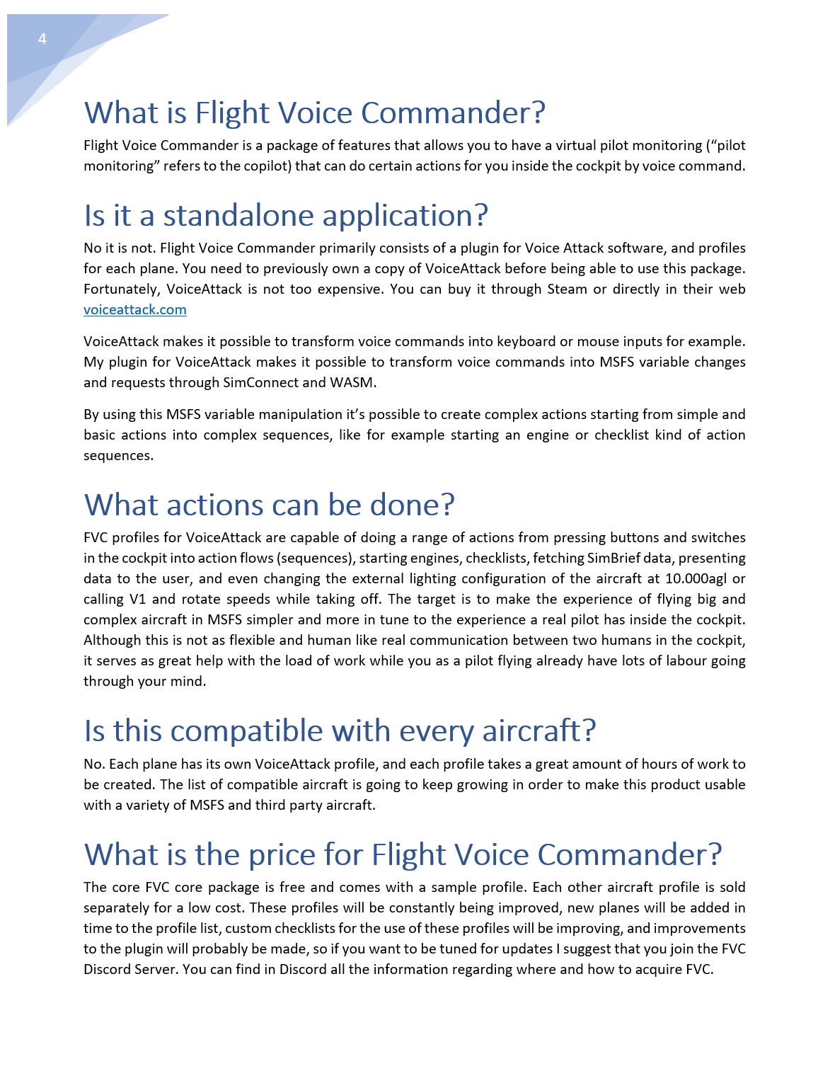 [UPDATE 1.4.5] Flight Voice Commander | williamriker270 - 3rd Party ...