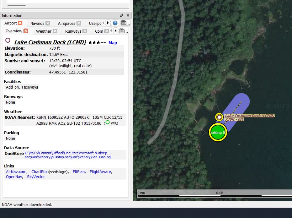 Current state of seaplanes and scenery that supports a dock-load in and ...
