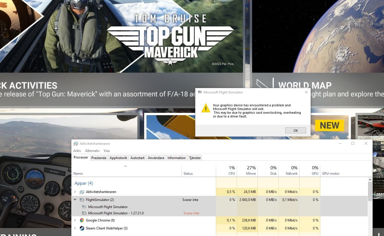 Warning: Your graphics device has encountered a problem - #422 by BlueYello - Install ...