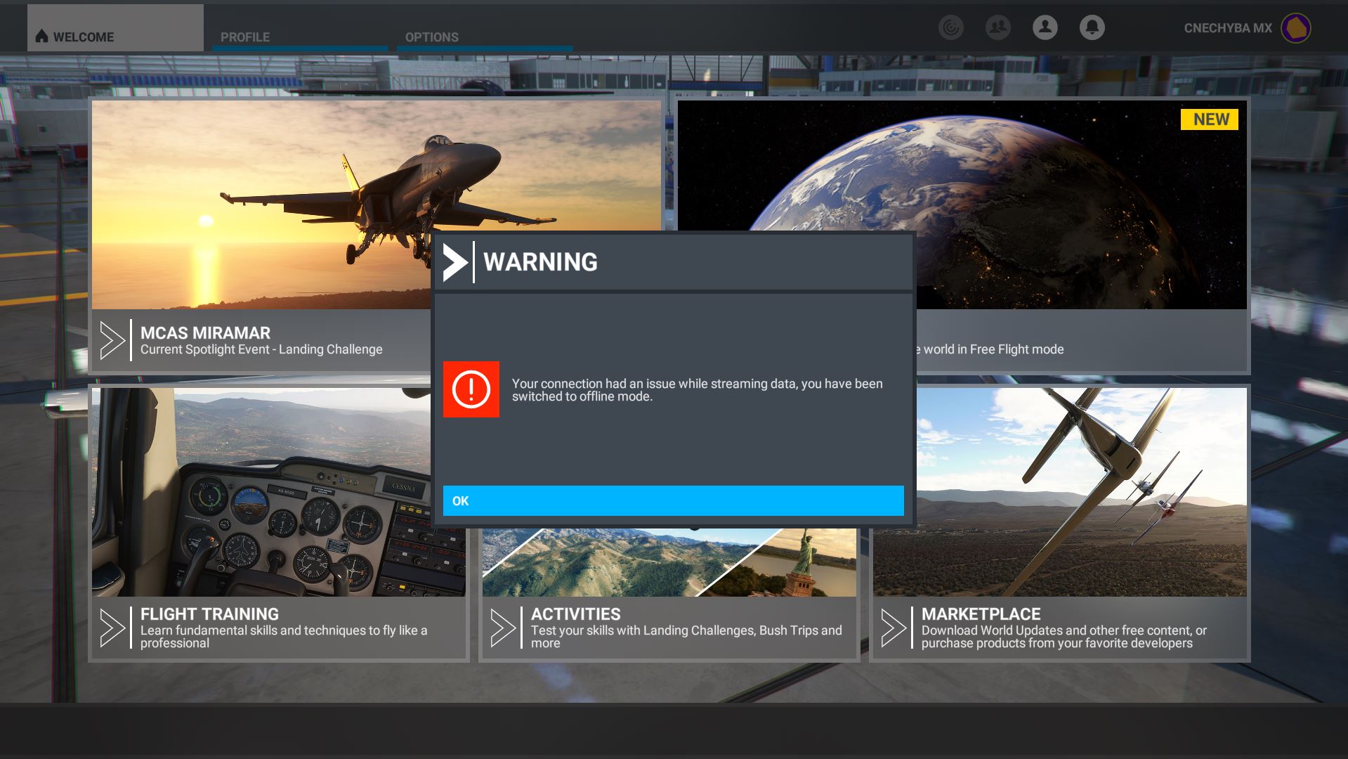 Stuck on loading flight screen (any type of flight) - Install ...