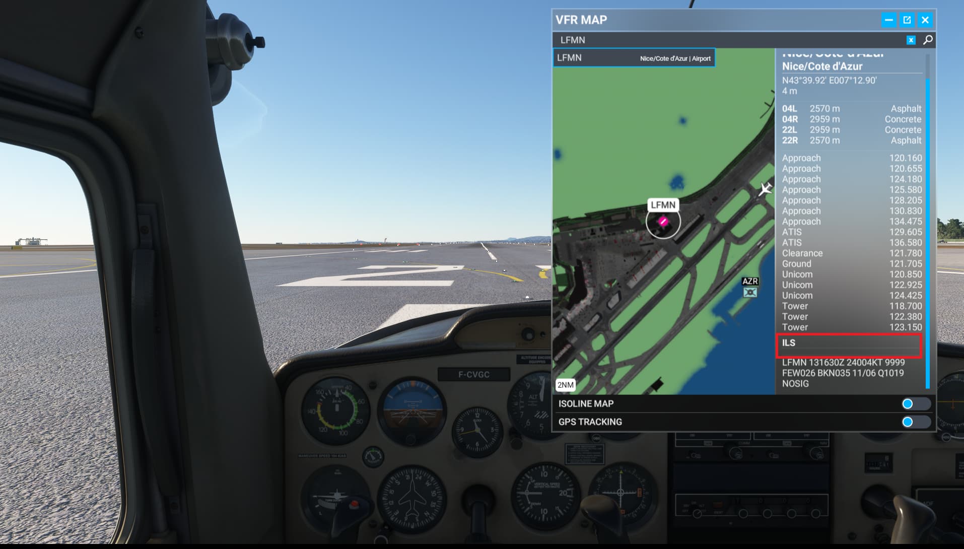 ILS frequency missing on VFR MAP - ATC, Traffic & NAVAIDs - Microsoft ...