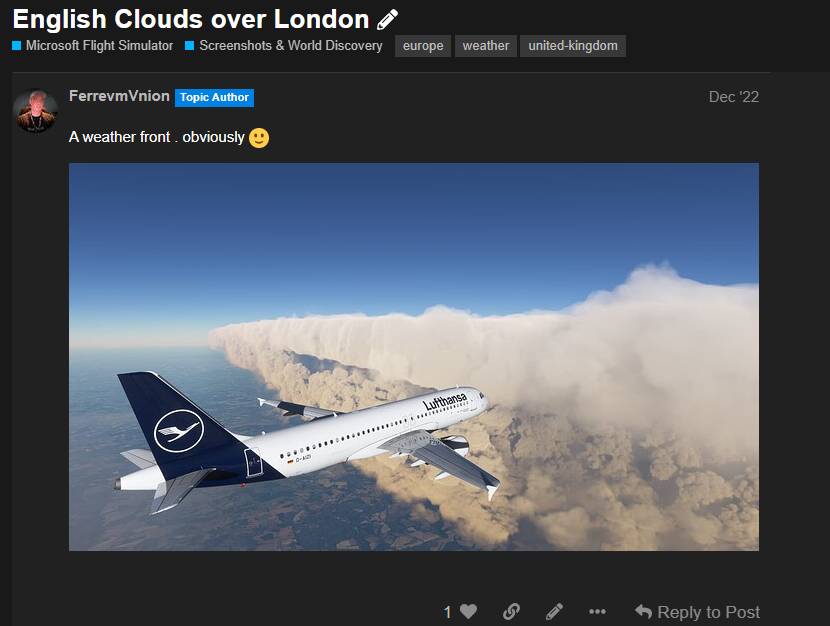 No live weather at all (February 2023) - #1233 by FerrevmVnion - Resolved - Microsoft Flight ...