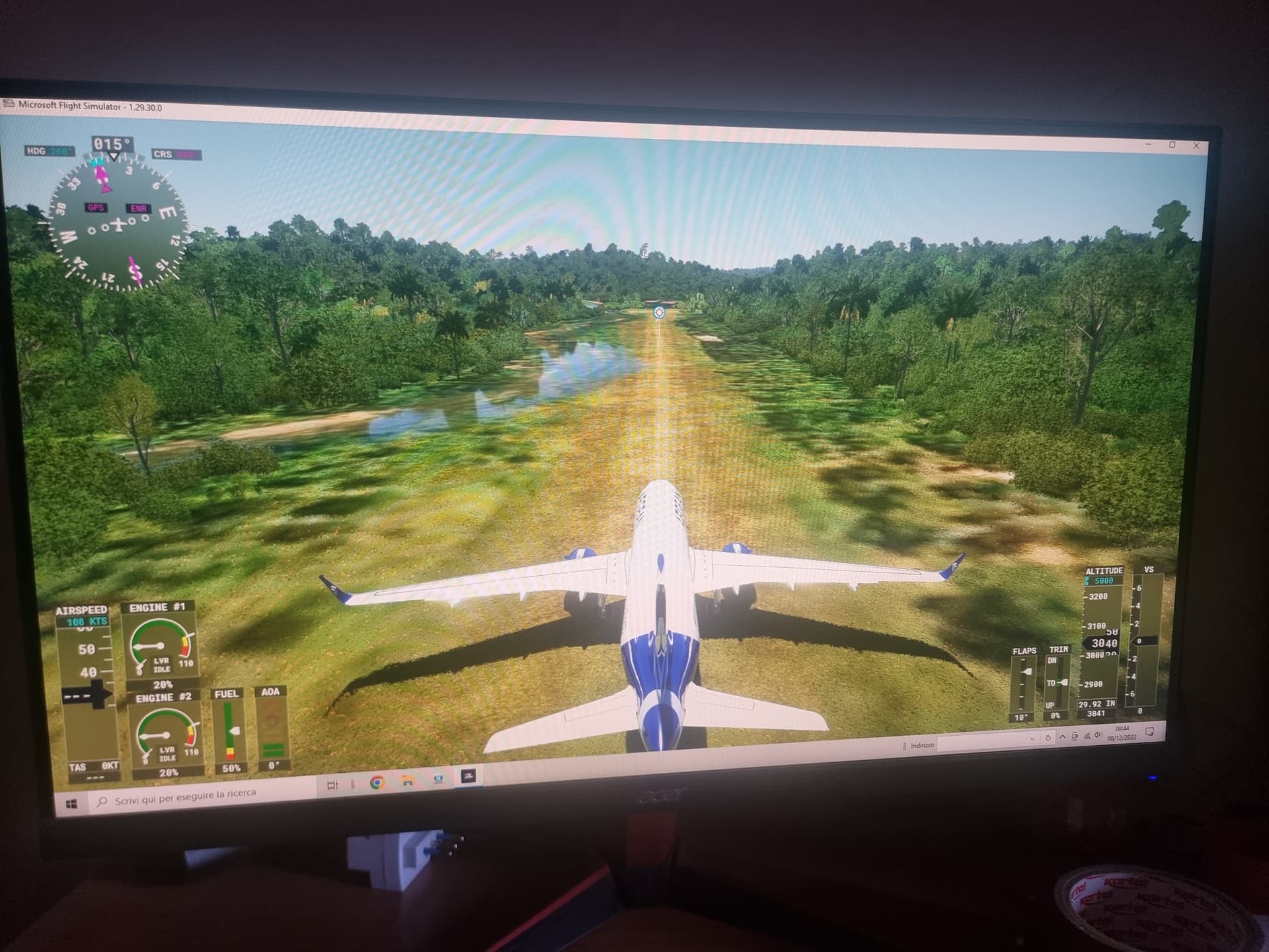 Remove Airplane fuselage vision when camera is set to external view to see landscape - User ...