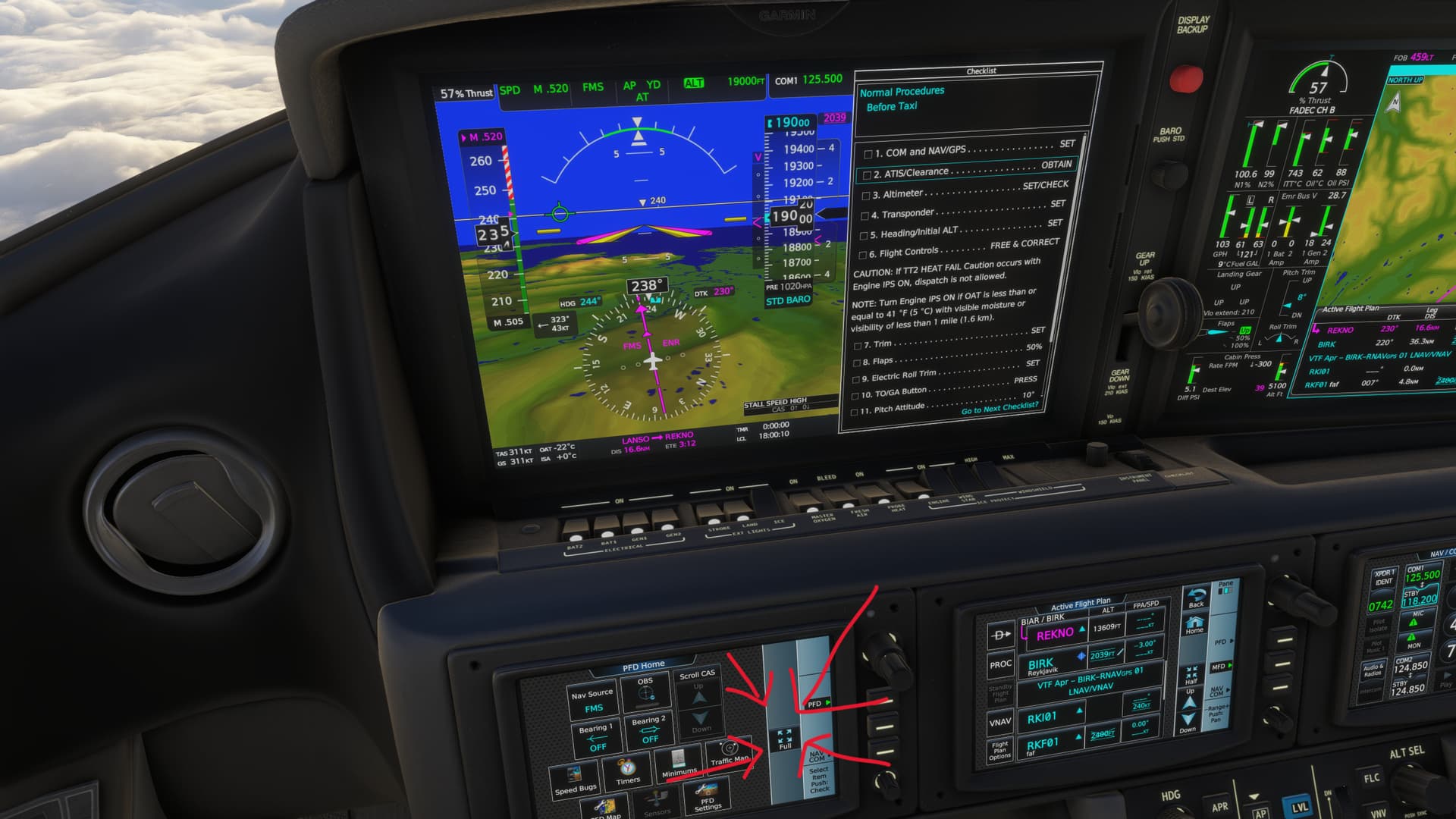 Problems with checklist on G3000 on Vision Jet - Resolved - Microsoft ...