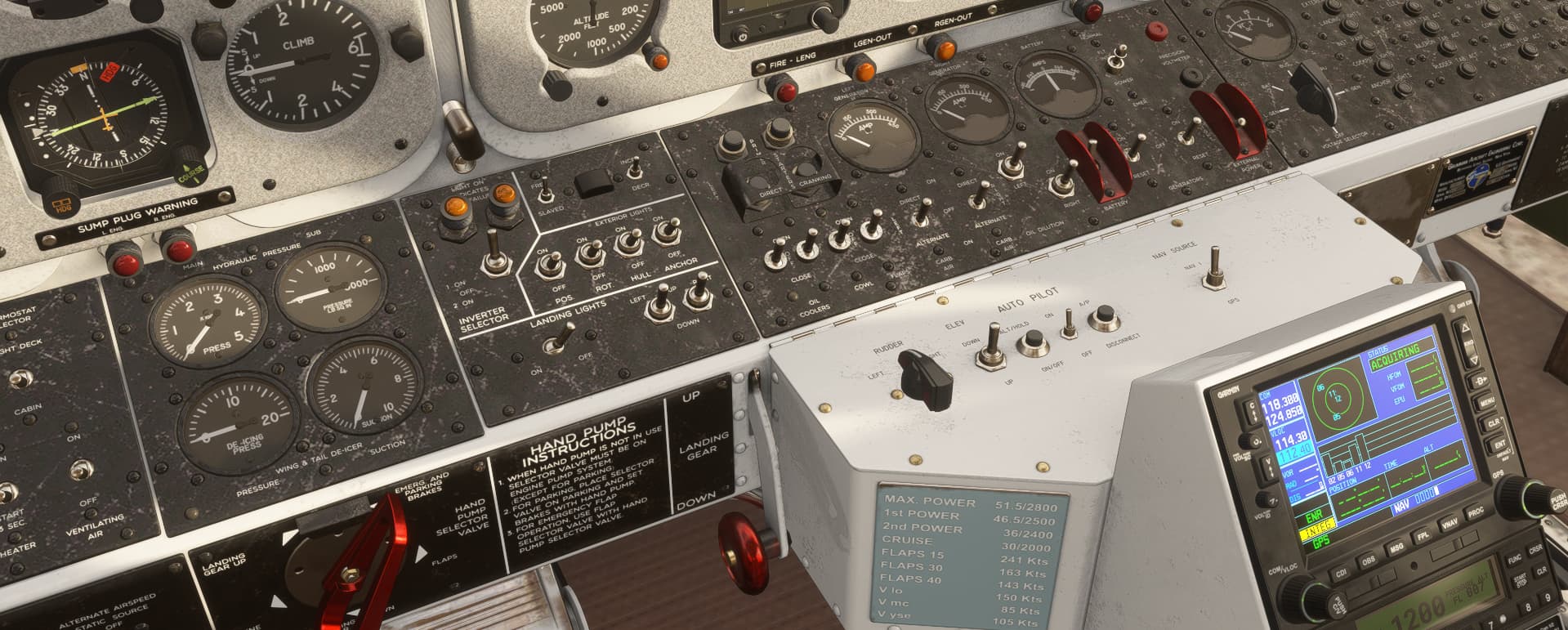 Analog CDI Needles w/ Analog NAV Radios Remain Centered and do not Move ...