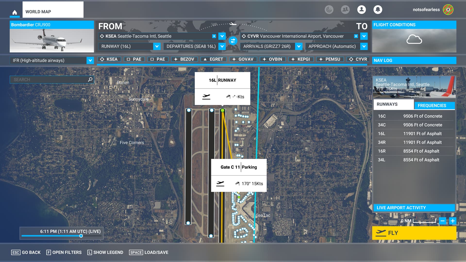 SimBrief flightplans change when selecting cold & dark start at a gate ...