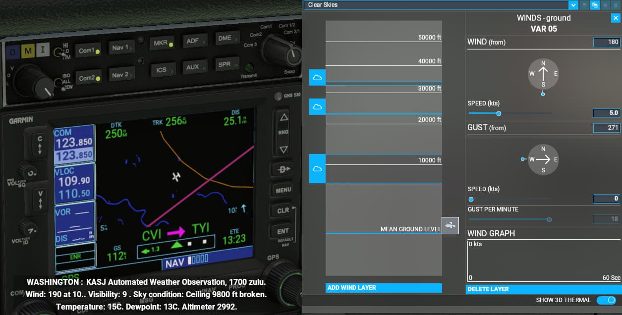 Wind speeds in m/s - User Interface & Activities - Microsoft Flight ...