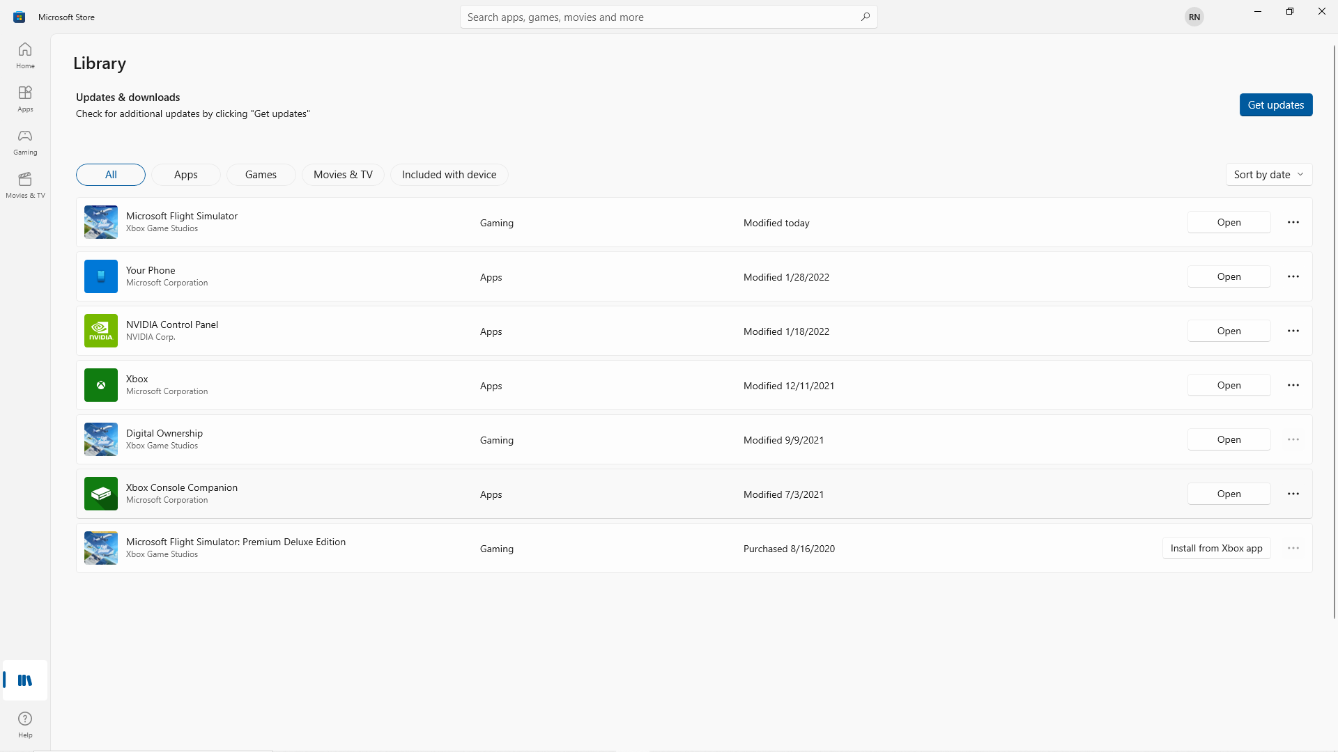 Update leads to Microsoft store home, than nothing - Install ...